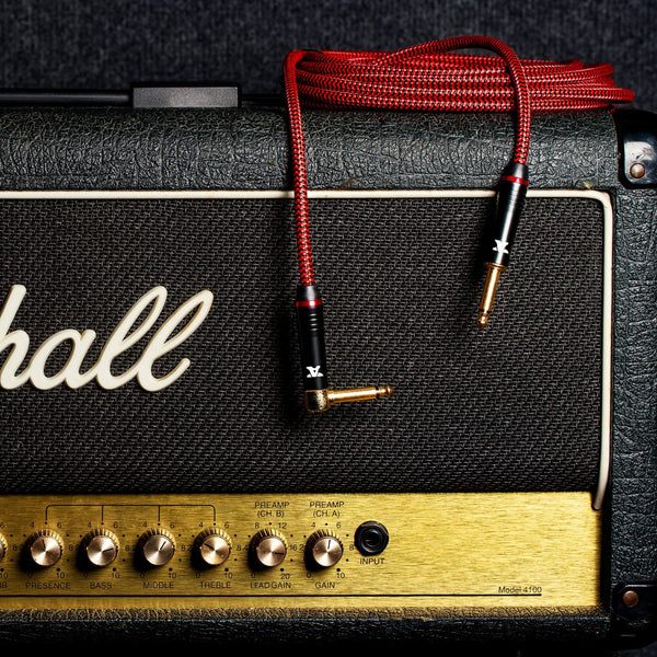 Red Dragon Studio Instrument Cable - Noiseless for Electric Guitar and ...